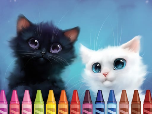 4GameGround - Kittens Coloring - Play Free Game Online at MixFreeGames.com