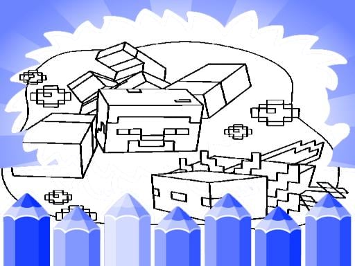 Axolotl Minecraft Coloring Pages - Play Free Game Online at ...