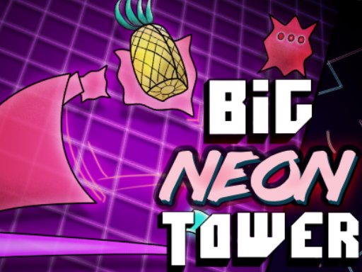Big NEON Tower VS Tiny Square - Play Free Game Online at MixFreeGames.com