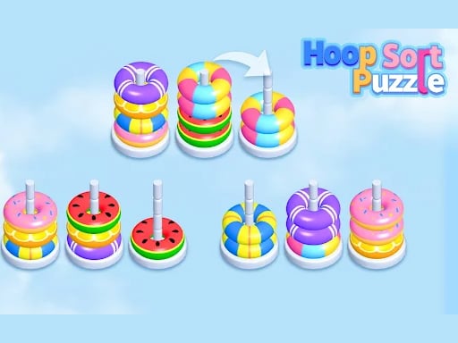 Hoop Stack Sort Puzzle 3D Game - Play Free Game Online at MixFreeGames.com