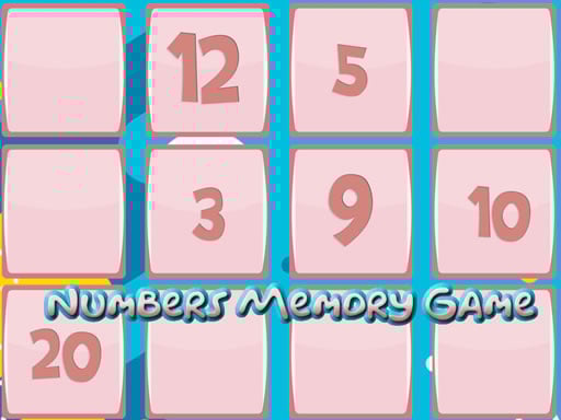 Memory Game With Numbers - Play Free Game Online at MixFreeGames.com