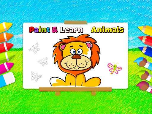 Paint and Learn Animals - Play Free Game Online at MixFreeGames.com