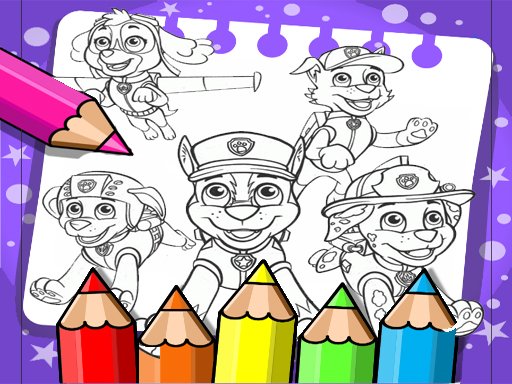 Paw Patrol Coloring Book - Play Free Game Online at MixFreeGames.com