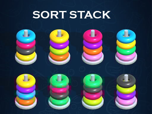 Sort Stack color Hoop Game - Play Free Game Online at MixFreeGames.com